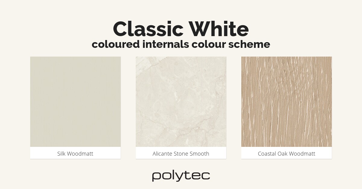 Classic White - coloured internals colour scheme / Colour Collections ...