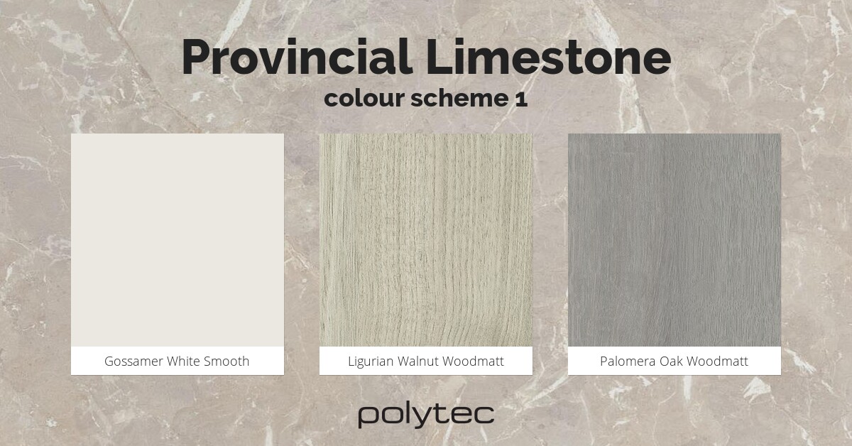 Provincial Limestone - colour scheme 1 / Colour Collections / Polytec