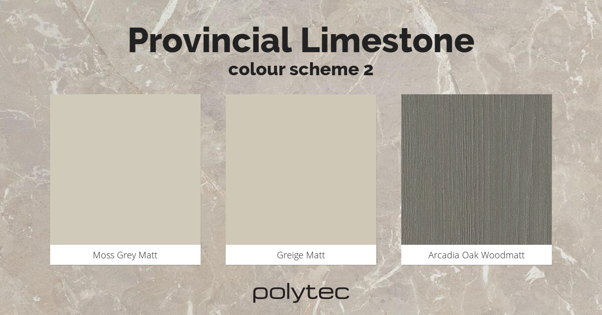 Provincial Limestone - colour scheme 2 / Colour Collections / Polytec