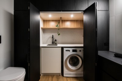 Port Melbourne Bathroom/Laundry - Projects - polytec
